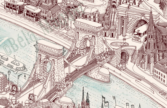 új Magyar Béla építész és grafikus - Budapest Art Maps Városképek -új ...